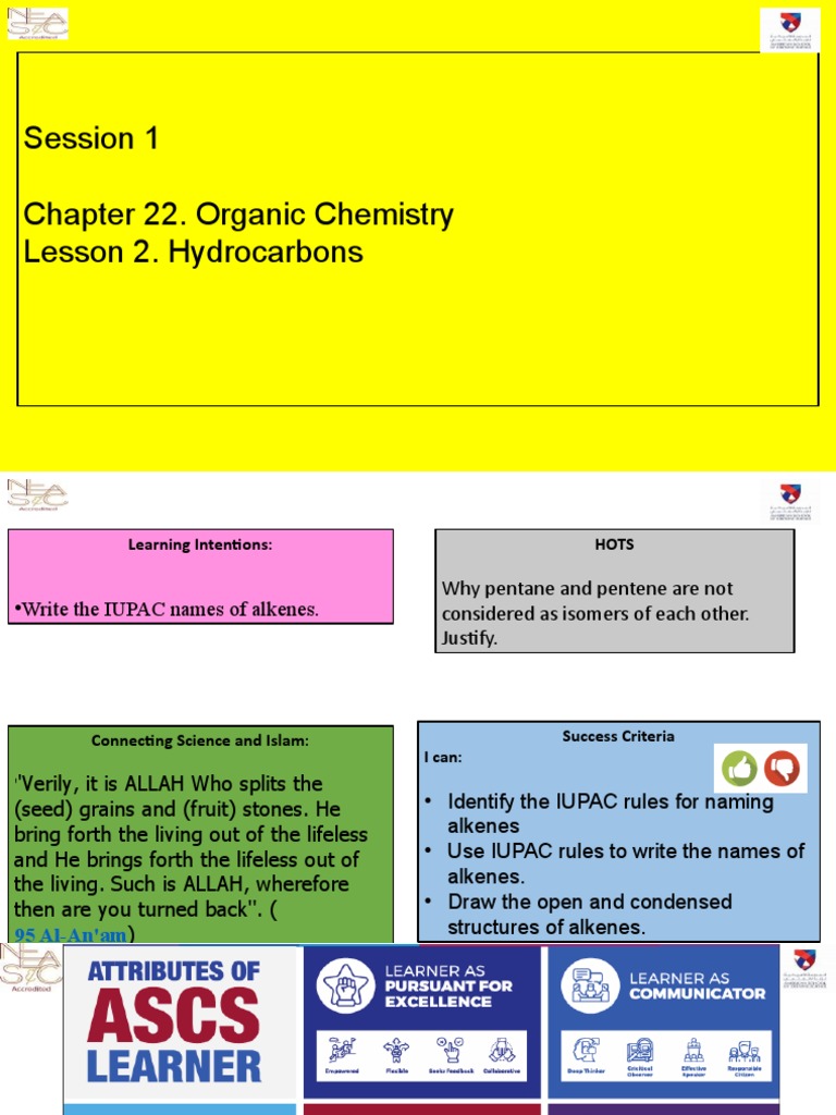 Chemistry 2-Gr.12 - VL PPT - C.22 L.2-Hydrocarbons | PDF | Alkene ...
