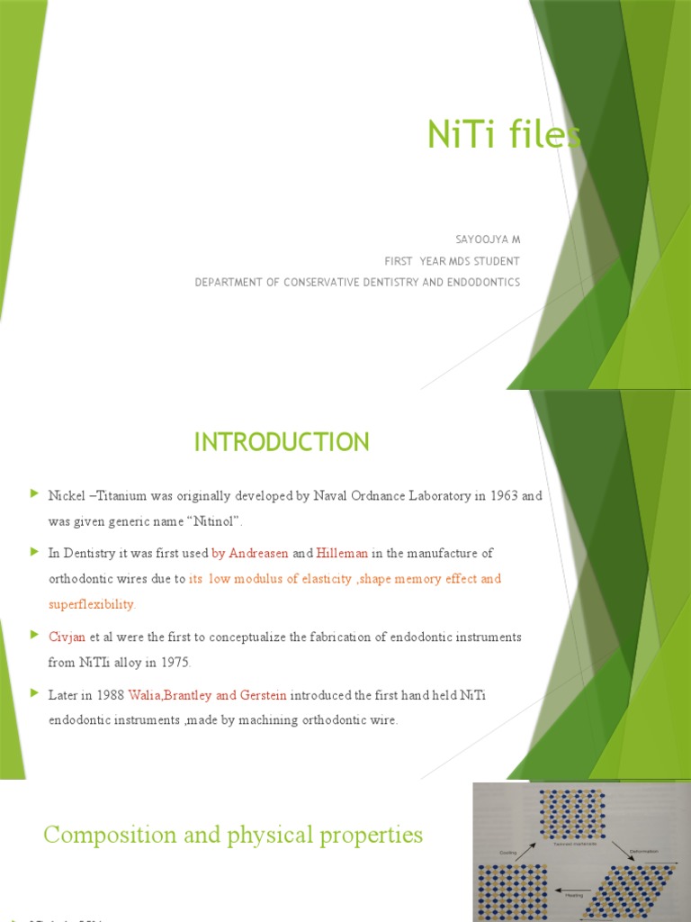 NiTi Files | PDF