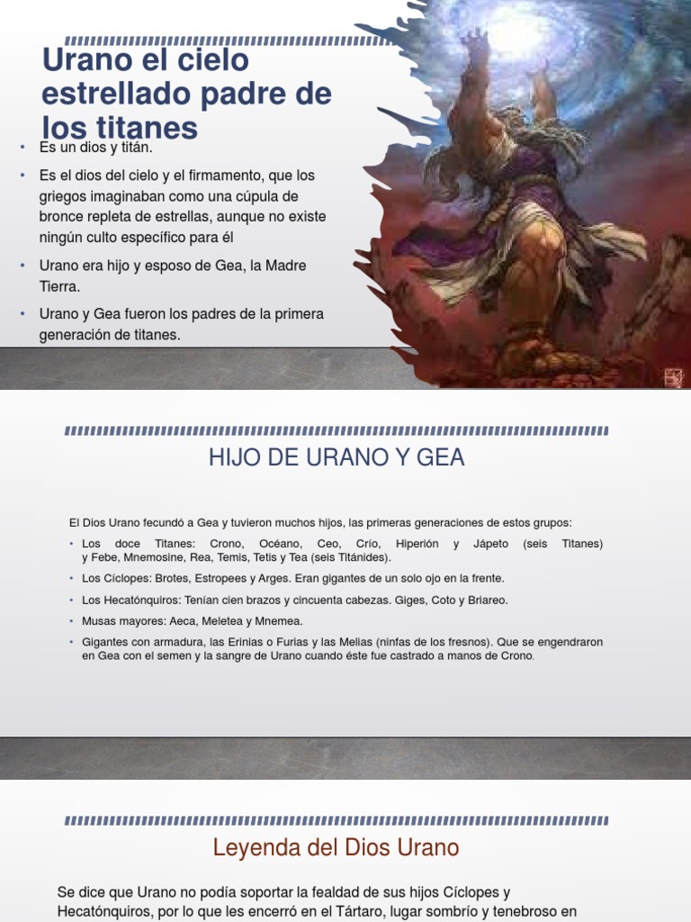 Mitos y Leyendas de Urano | PDF