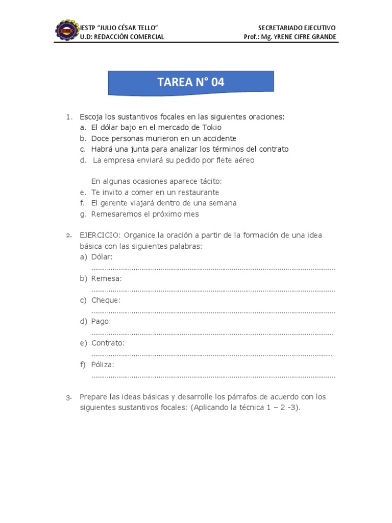 Tarea N! 04 PDF | PDF | Economias