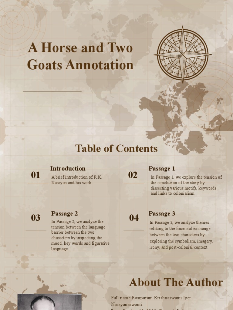 "A Horse and Two Goats: Themes & Analysis" | PDF | Communication ...