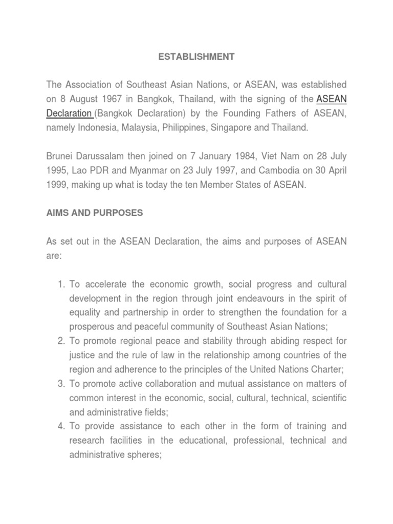 ASEAN | PDF