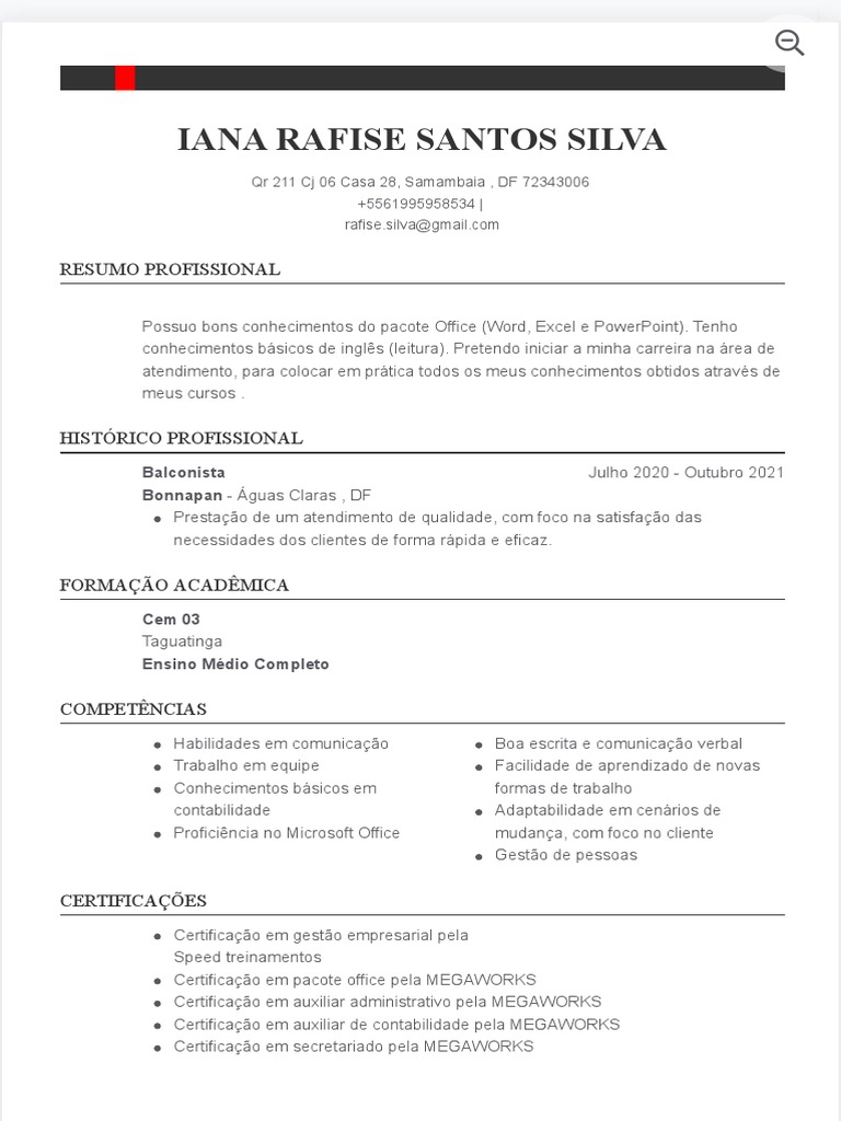 Pré-Visualizar - Meu Currículo Perfeito | PDF