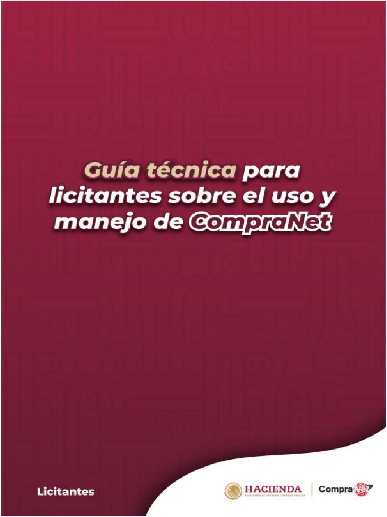 Guia Tecnica para Licitantes de CompraNet | PDF | México | Contraseña