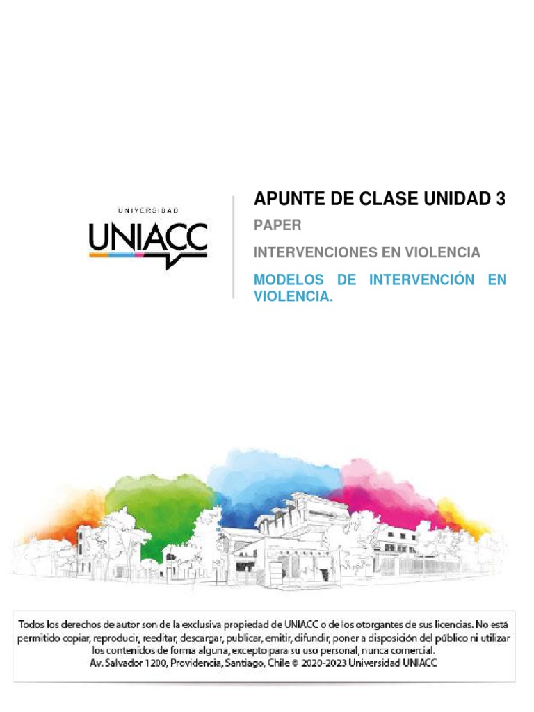Apunte Unidad 3 Pdf Violencia Abuso Sexual