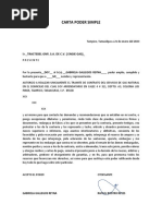 Formato Carta Poder (Editable) 1 | PDF