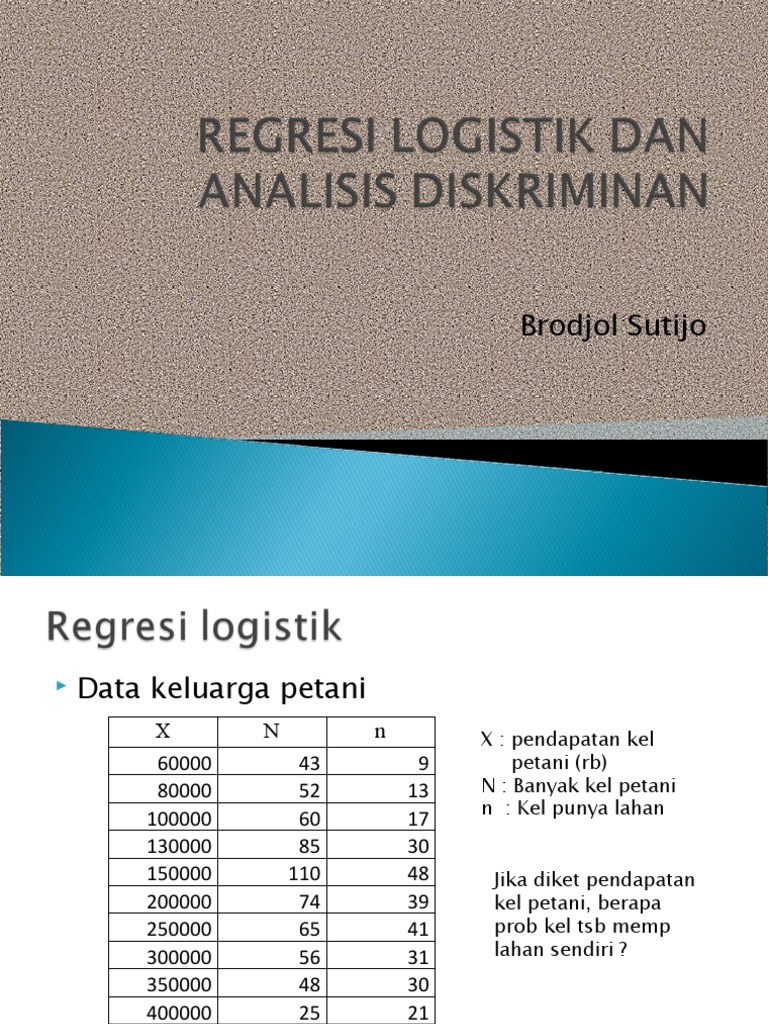 Analisis Diskriminan 1 | PDF