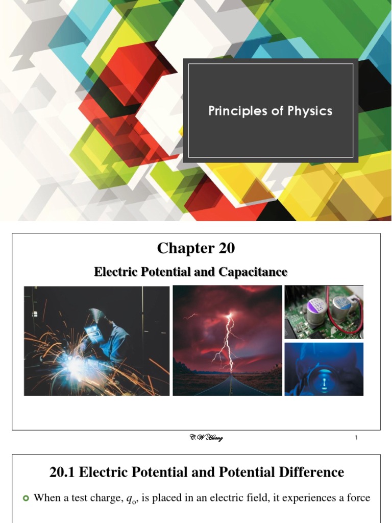 Chapter 20-1 - 已合并 PDF | PDF | Capacitor | Capacitance