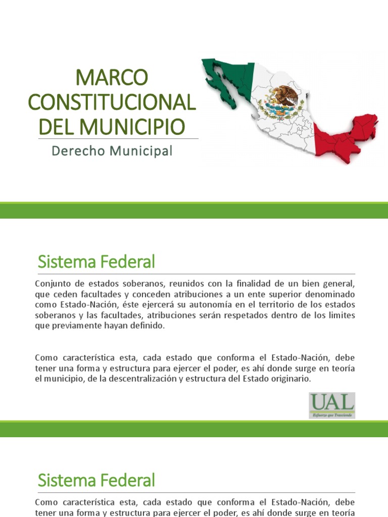 Marco Constitucional del Municipio en México | PDF | Federación ...