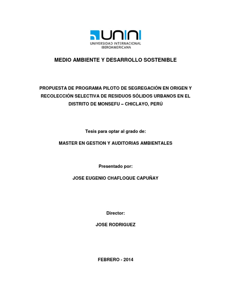 Chafloque Capunay JE | PDF