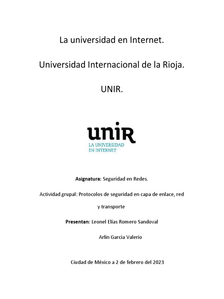 Garcia Valerio - Arlin - Actividad Grupal Protocolos de Seguridad en ... Garcia Valerio - Arlin - Actividad Grupal Protocolos de Seguridad en ...
