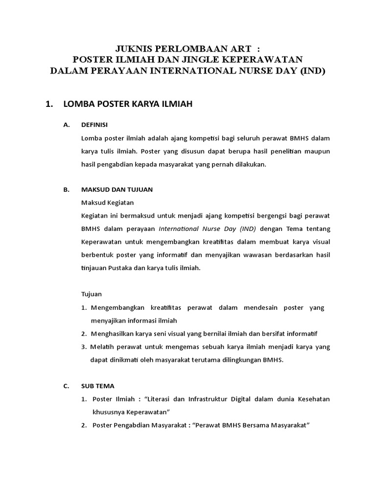 Juknis Perlombaan Art | PDF