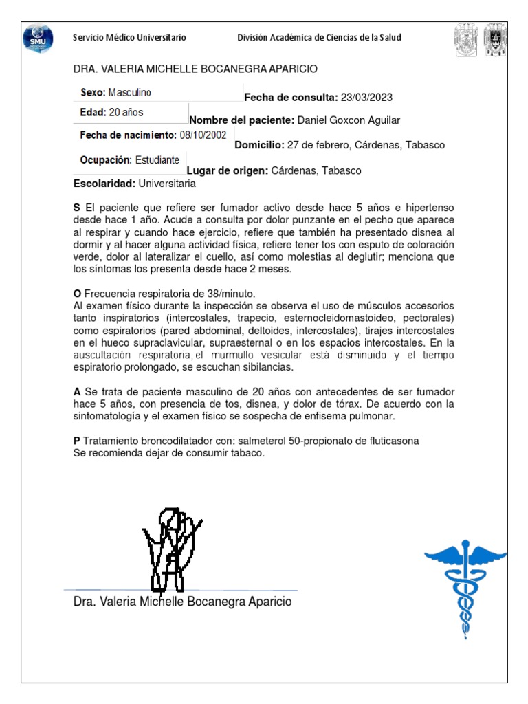 Nota Clinica 3 | PDF