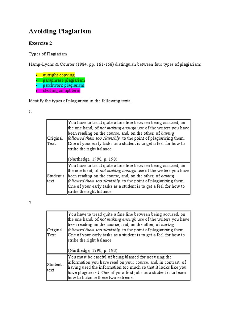 Plag 2 | PDF | Plagiarism | Problem Behavior
