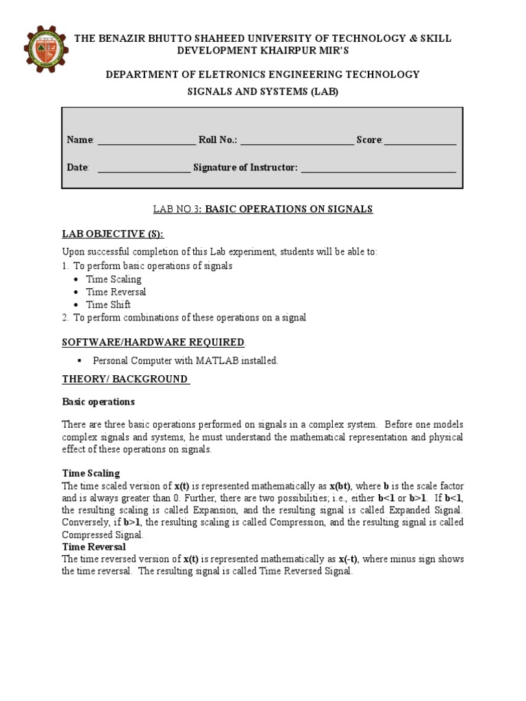 Lab 3 | PDF | Discrete Fourier Transform | Applied Mathematics