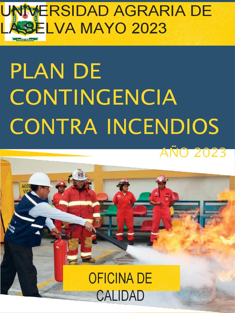 Plan de Contingencia (Incendio- Dica) | PDF | Defensa Civil | Protección contra incendios