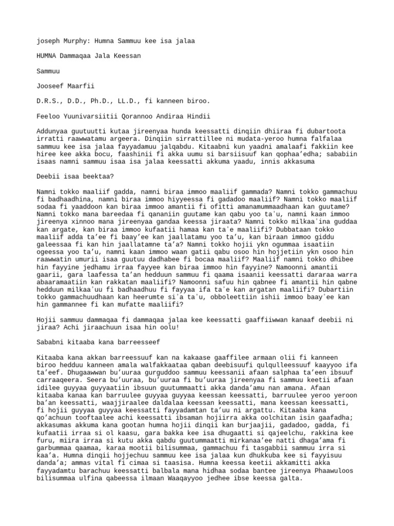Joseph Murphy | PDF