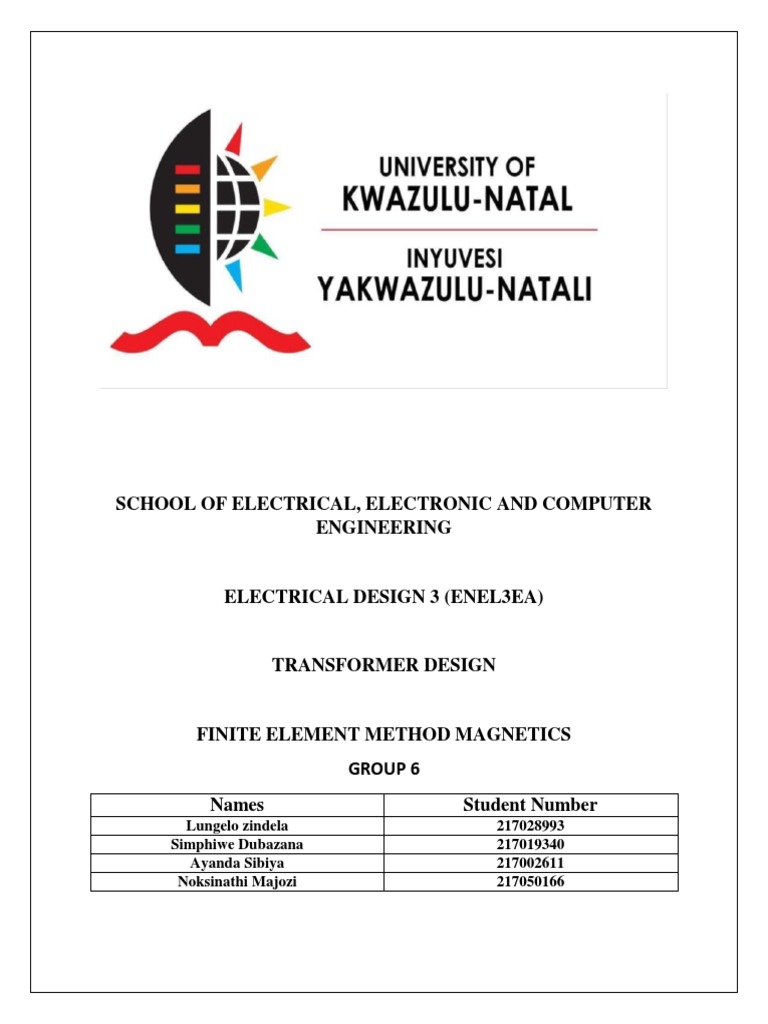 Electrical Design 3 Final Report (FEMM) PDF | PDF | Transformer ...