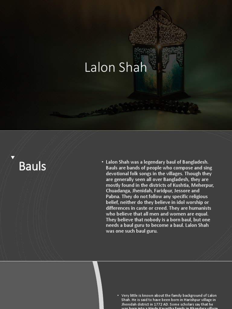 Lalon Shah | PDF