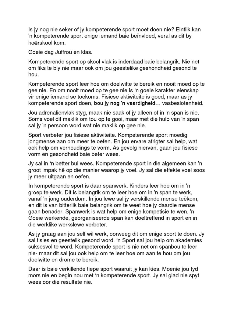 Megan-Leigh Afrikaans Mondeling | PDF