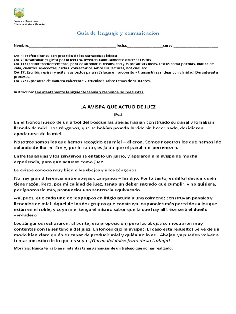 Guía de Aprendizaje Mitos y Leyenda | PDF