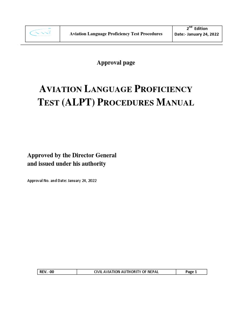 ALPT Manual 2022 | PDF