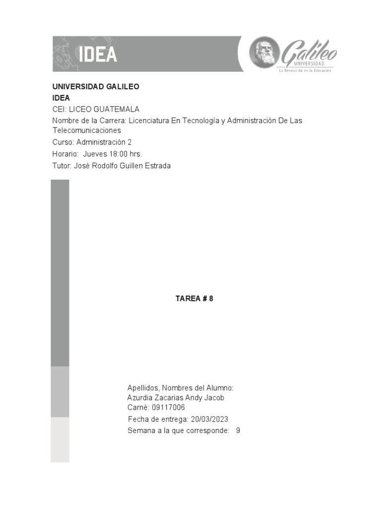Tarea 8 | PDF | Comunicación | Comunicación no verbal
