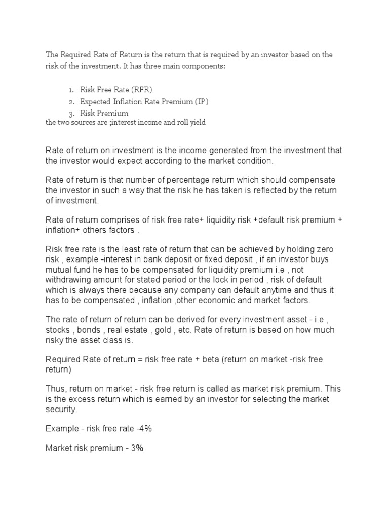 Investment Management Notes | PDF | Cost Of Living | Bonds (Finance)