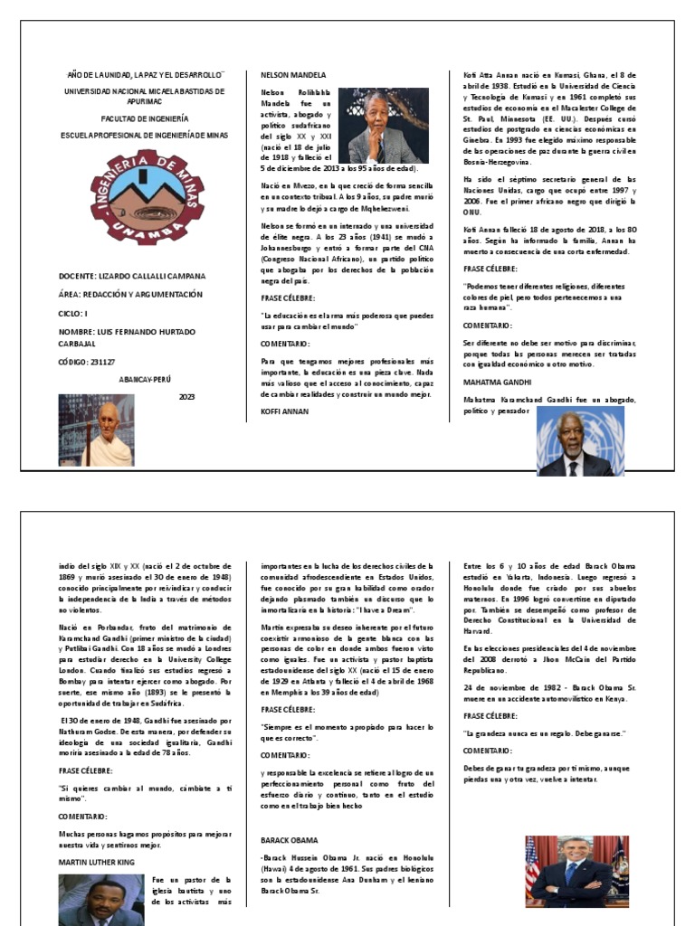 TRIPTICO | PDF | Kofi Annan