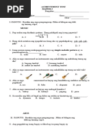 Makabansa Quiz Grade2 Q1 W1 W2 | PDF