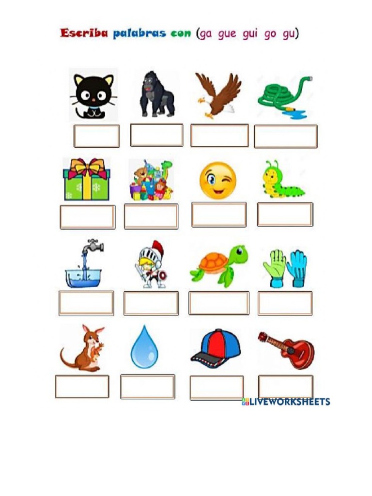 Actividades Ga Go Gu, Gue Gui | PDF