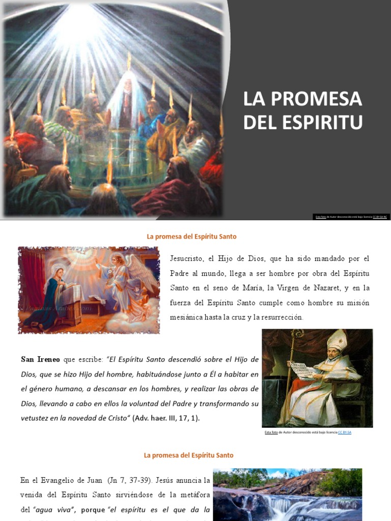 Teología I Tema 9 LA PROMESA DEL ESPÍRITU SANTO | PDF | espíritu Santo | Jesús
