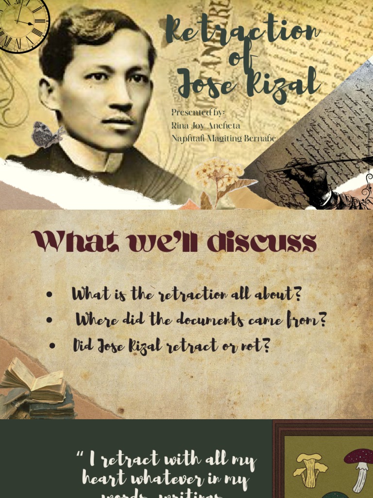 Retraction of Jose Rizal PDF | PDF