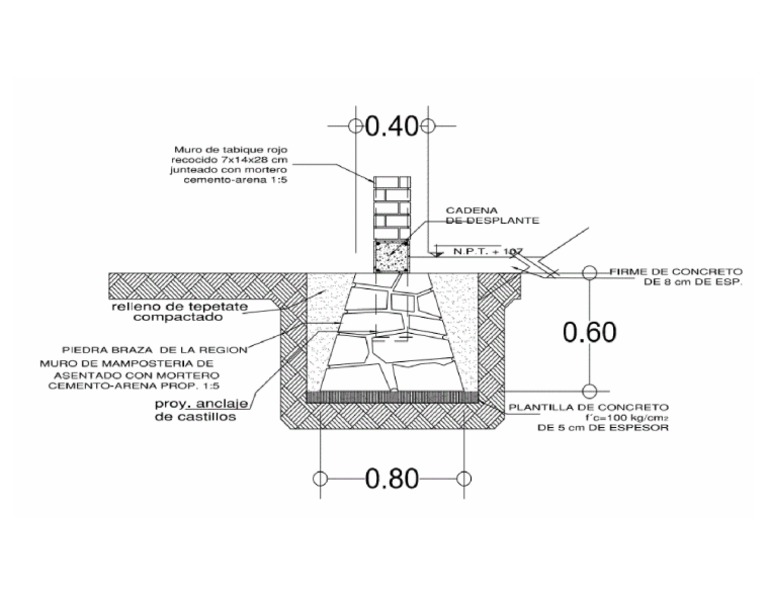 Detalle de Cimentacion-Model PDF | PDF