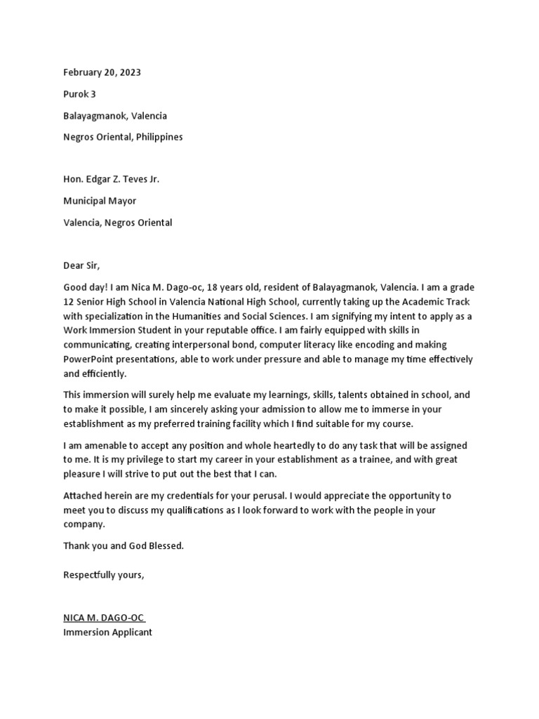 Application Letter | PDF | Behavior Modification | Cognition