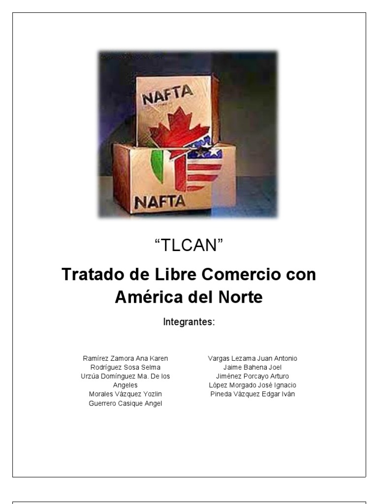 Tlcan Completo | PDF | Tratado de Libre Comercio Norteamericano | El ...