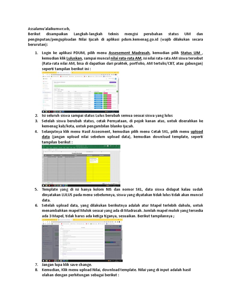 Teknis Input Nilai Di PDUM | PDF | Karier & Perkembangan