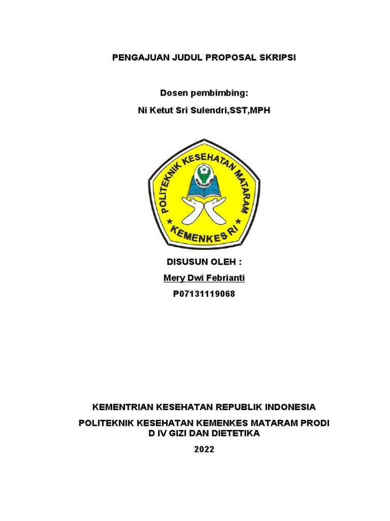 Mery Dwi Febrianti - Pengajuan Judul | PDF | Pengembangan Diri | Sains ...