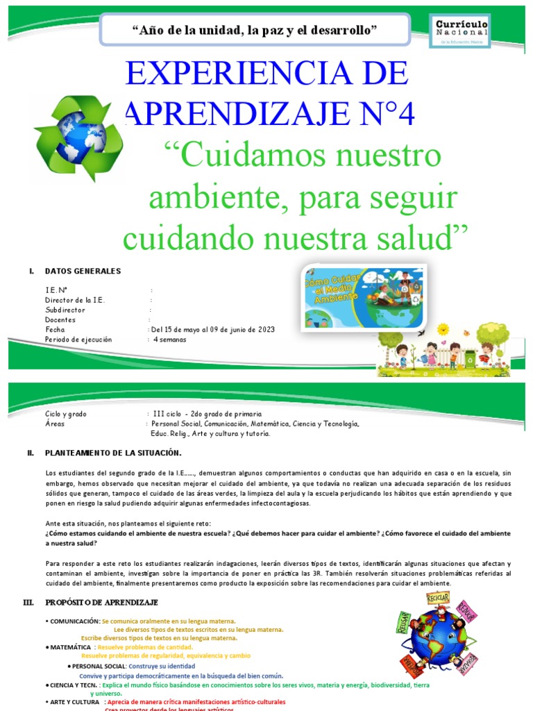 2do Experiencia de Aprendizaje #4 | PDF | Geometría | Aprendizaje