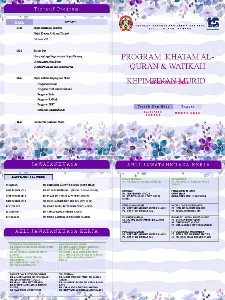 Buku Program Khatam Dan Watikah | PDF