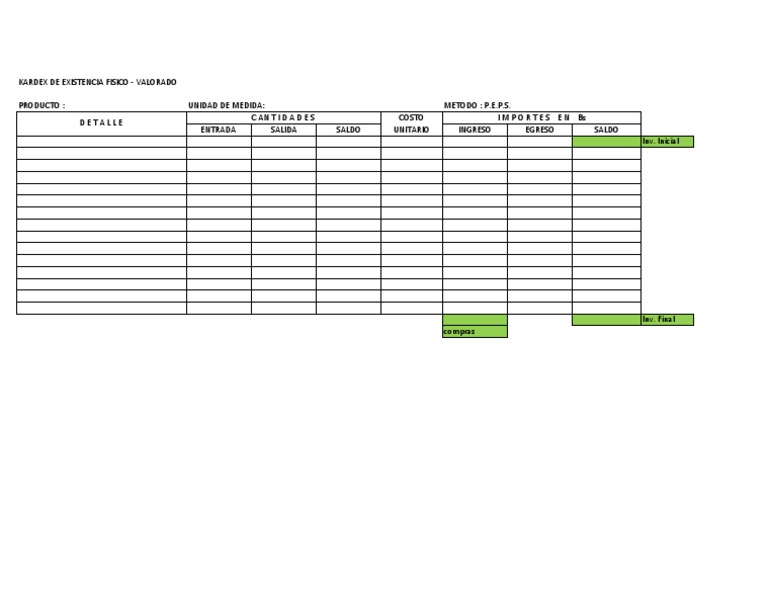 Formato Kardex PDF | PDF
