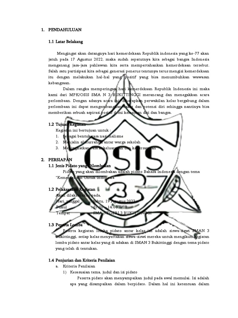 Proposal Kegiatan B.ind-2 | PDF