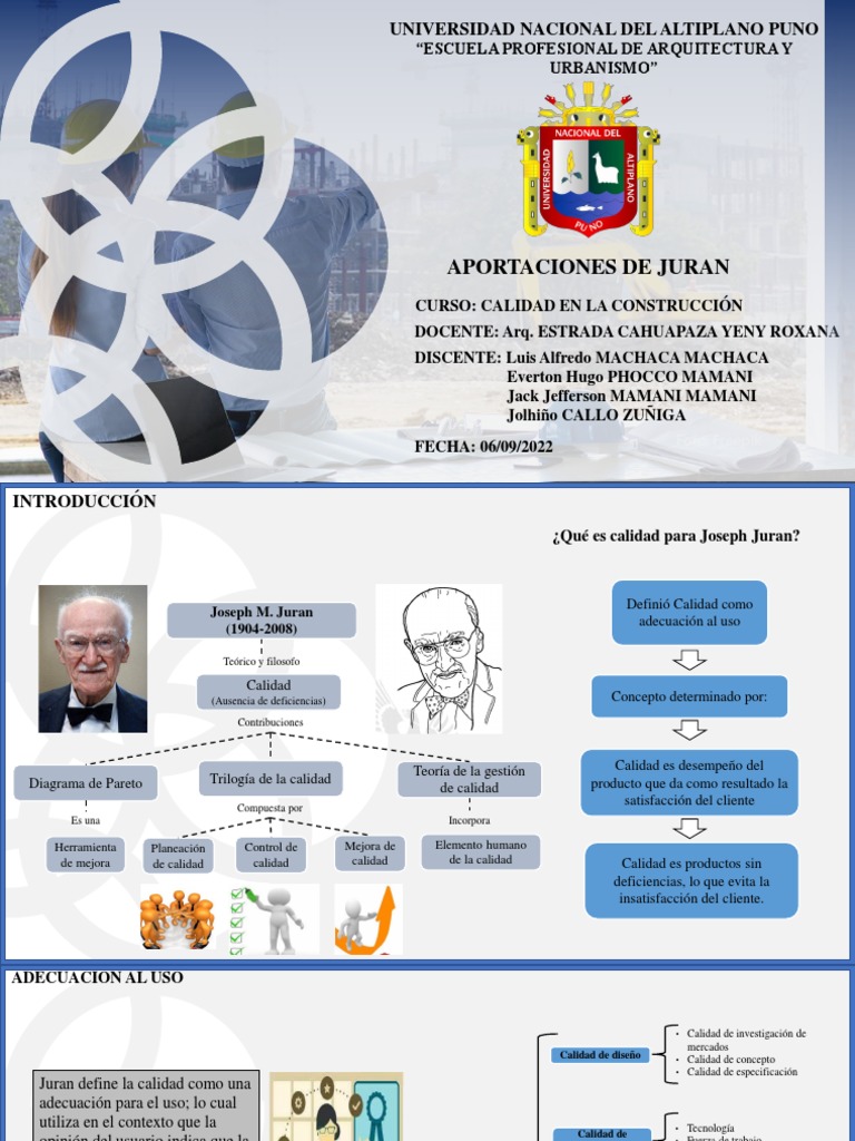 Aportaciones de Juran a la Calidad | PDF