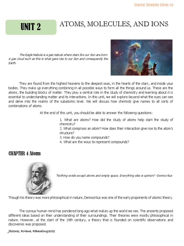 Understanding Atoms and Chemistry Basics | PDF | Ion | Atomic Nucleus