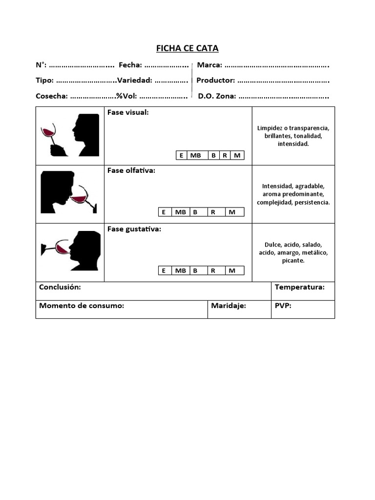 Ficha de Cata-Simple Eec | PDF
