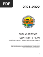 Agency Name Public Service Continuity Plan | PDF | Disaster Recovery ...
