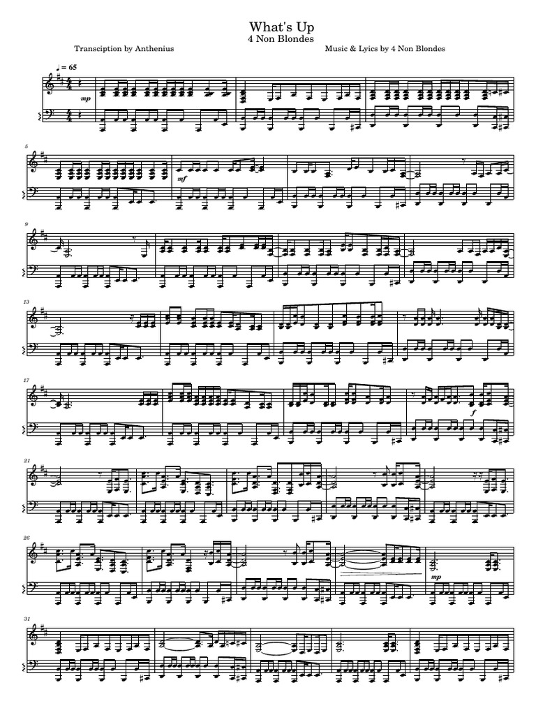 4 Non Blondes What - S Up | PDF