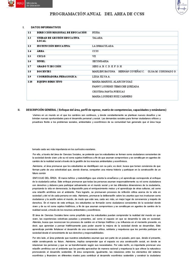 PROGRAMACIÓN ANUAL Ok. | PDF