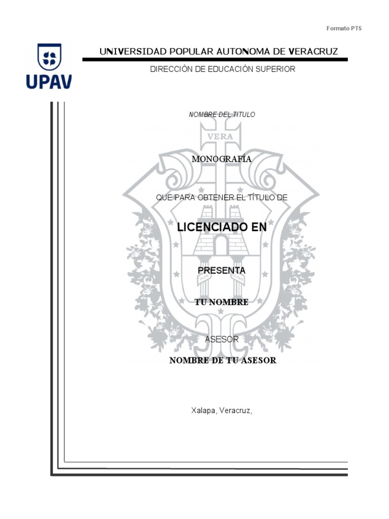 Portada Oficial Upav | PDF
