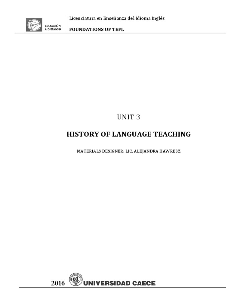 A Comprehensive Overview of the Evolution of Foreign Language Teaching ...